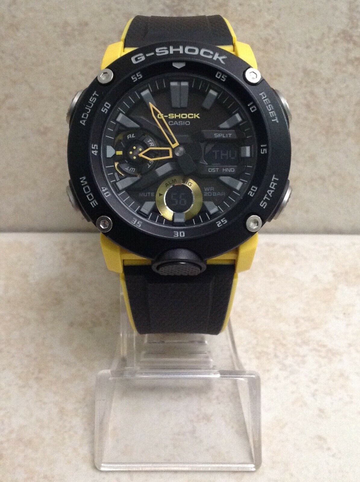 CASIO G-SHOCK GA-2000-1A9 (5590) CLASSIC ANALOG & DIGITAL DISPLAY WATCH ...