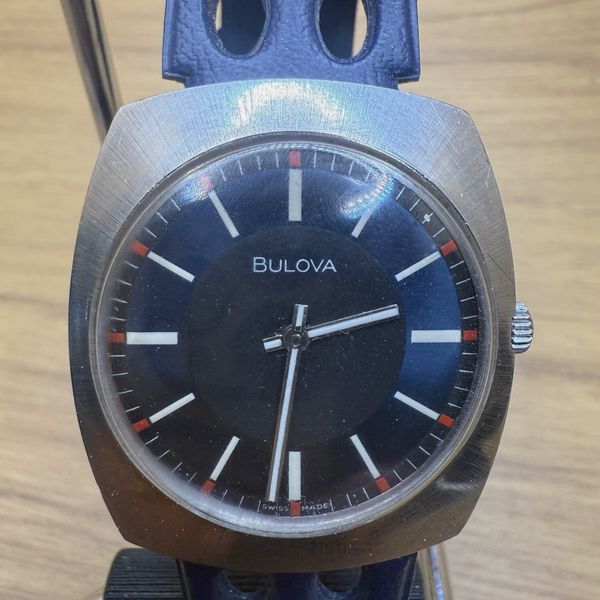 RARE 1971 (RED,WHITE,BLUE)BULOVA Sea King Menâ s Watch Cal.11AN,17J ...