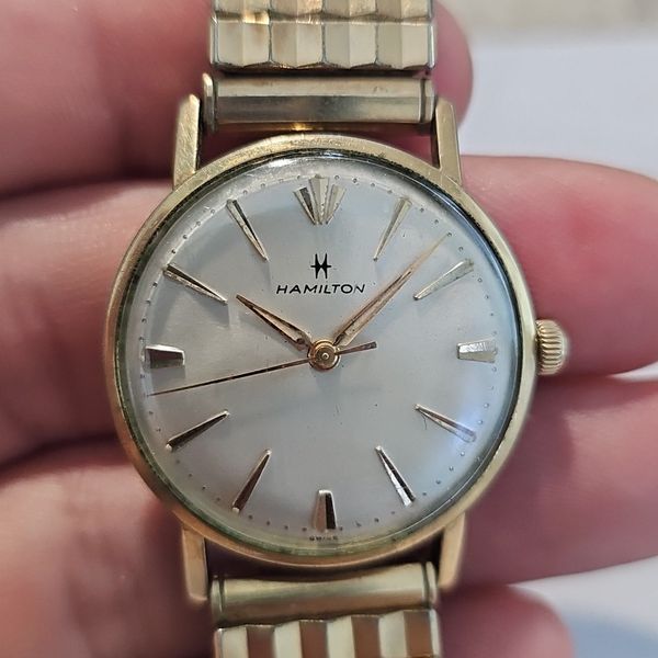 BEAUTIFUL Vintage Hamilton 10k RGP Mens Wind Up Watch WORKING NO ...