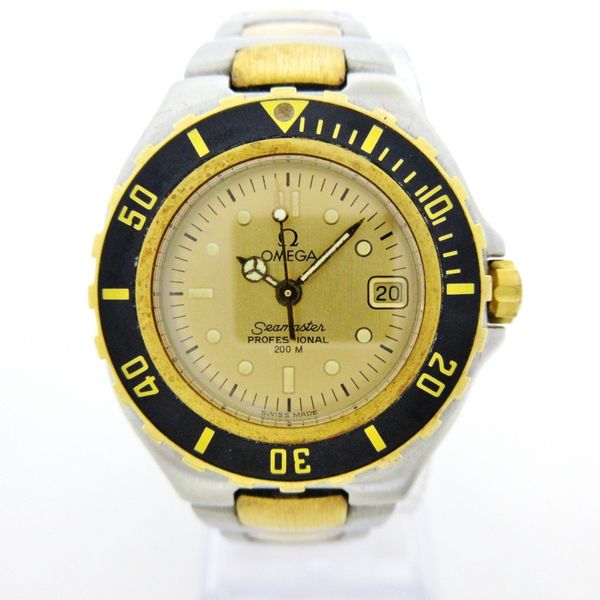 [New] [Used] OMEGA Seamaster Professional 200 Watch Rotating Bezel Gold ...