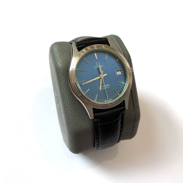 Vintage Omega Seamaster Cal 1425 Blue Dial Stainless Steel Menâ s ...