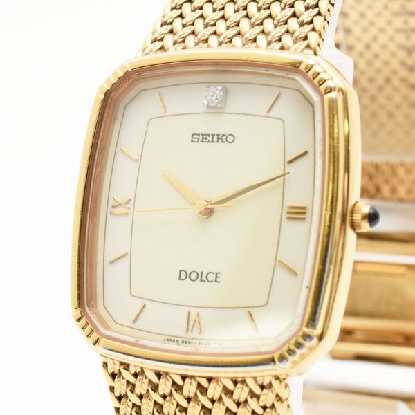 [NEAR MINT] SEIKO Dolce 5E61-5A20 SADV064 Diamond Gold Men's Vintage Watch JAPAN | WatchCharts ...