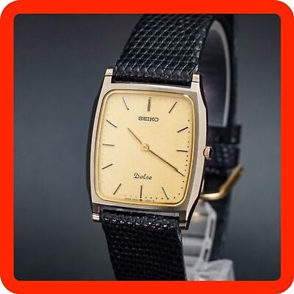 [N-MINT] New Battery SEIKO Dolce 8J41-5000 Vintage Tank Shape Men Watch ...