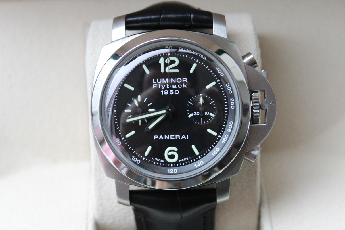 FS: Panerai PAM 212 Luminor Flyback Chronograph PAM00212 Rare! W/BOX ...