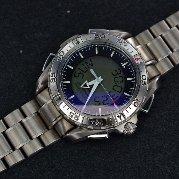 Omega Speedmaster X-33 Zen 1 Quartz QZ Men's Watch Titanium Used ...