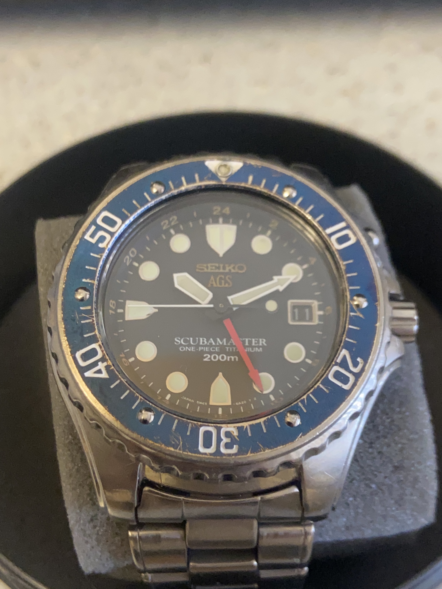 [WTS] Seiko SBCW003 "Stingray" Scubamaster Titanium Kinetic GMT ...