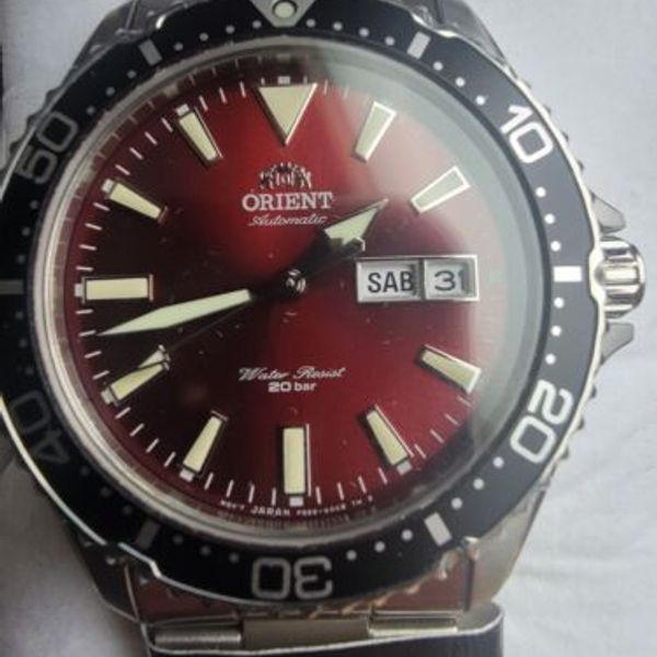 Orient Kamasu, Red Dial, Automatic, 200m WR, Sapphire Crystal, Dive ...