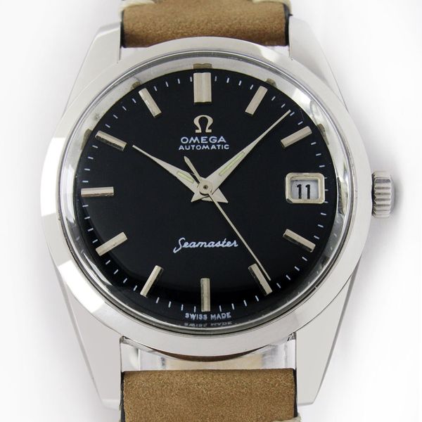 1965s Omega Seamaster Automatic Black Dial Vintage Watch 166010 New ...