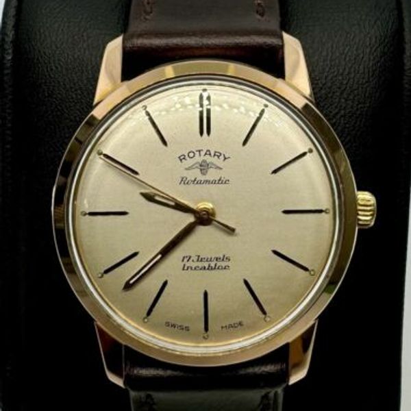 Rotary 17 Jewel Watch. AS 1580 Automatic Gold Watch. Refurbished ...