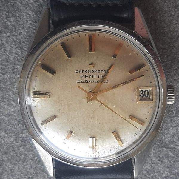 ZENITH STELLINA AUTOMATIC CHRONOMETER 70s Cal.2542pc. steel case ...