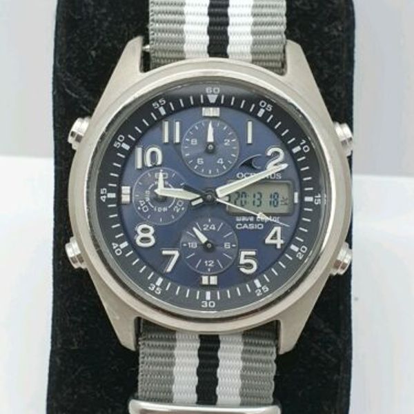 Casio Oceanus Men's Watch Wave Ceptor Tough Solar Titanium Ref OCW 520T ...