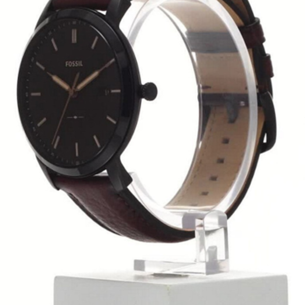 Fossil Solar-Powered Watch FS5841 Minimalist Brown Eco Leather ...