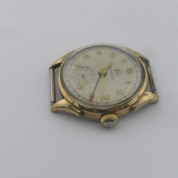 Vintage Benrus Watch Pointer Date w/Day Gold Tone Needs Serviced ...