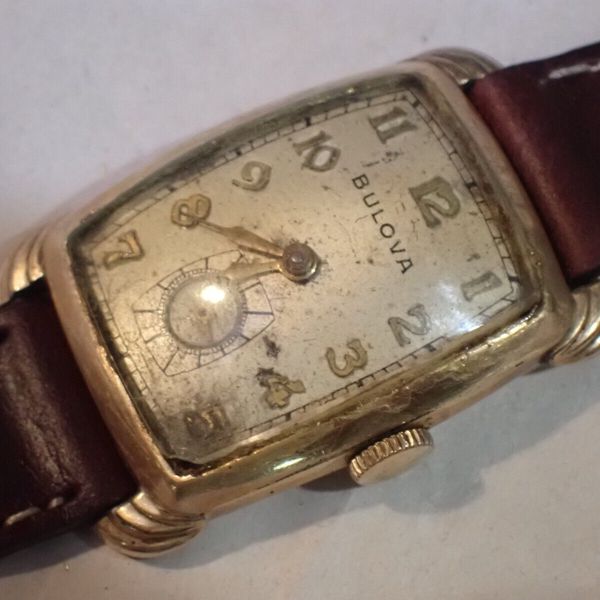 Vintage 8AE Bulova Senator 17 Jewel Men's Manual Wind Wristwatch runs ...