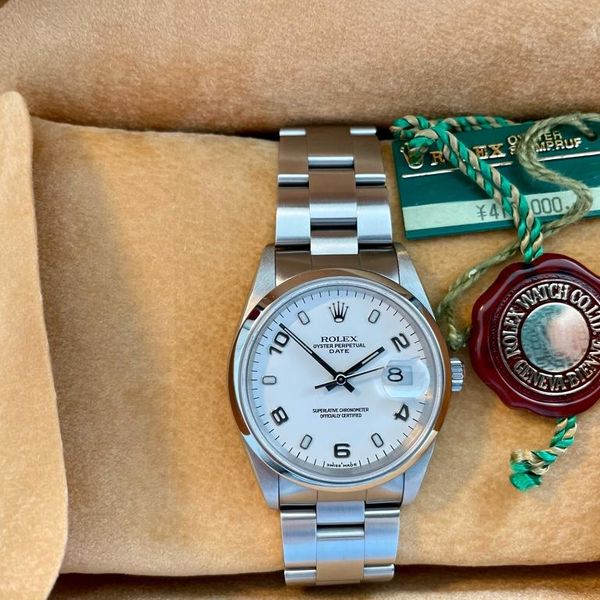 FS: Rolex Oyster Perpetual Date ref. 15200 A-serial white dial ...