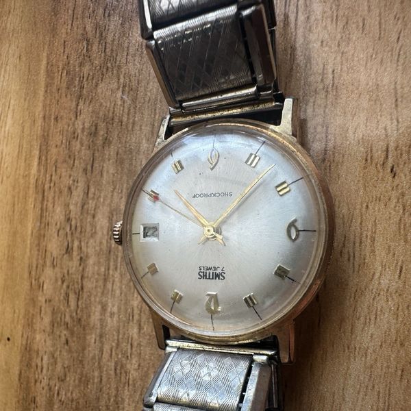 Vintage Smiths Mechanical Menâ s Watch - 7 Jewel Cal 602 Movement ...