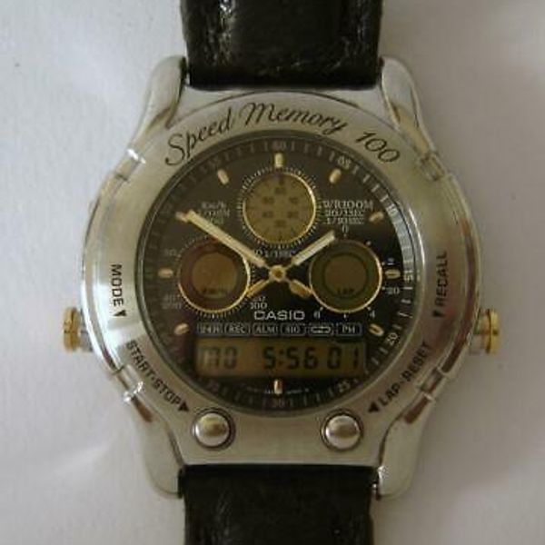 A Casio AW 503 Speed Memory 100 Gents Wristwatch In Working Order ...