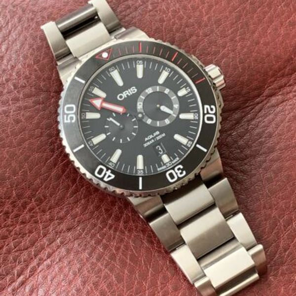 Oris Regulateur Der Meistertaucher Auto Titanium Mens Watch 01 749 7734 ...