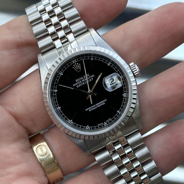 [WTS] Rolex Datejust 16220 Black Dial | WatchCharts Marketplace