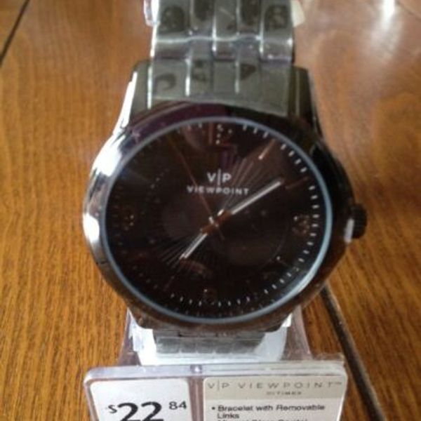 New Viewpoint by Timex Men's 43mm Gray Metal Dial Watch Aa3d83700 ...