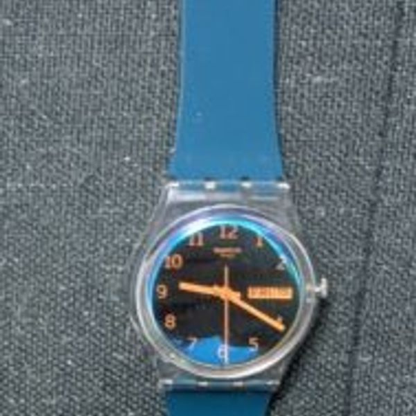 Swatch Watch Blue Away | WatchCharts Marketplace
