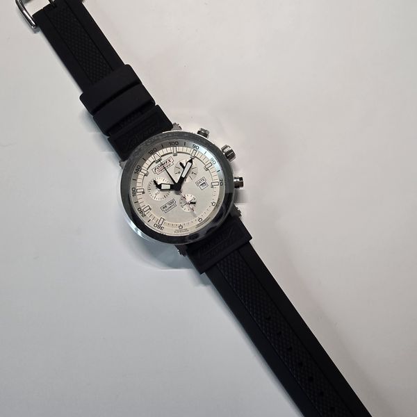 Formex 4Speed Chronograph Watch Men Silver Tone Date 100M BOX RS700 ...