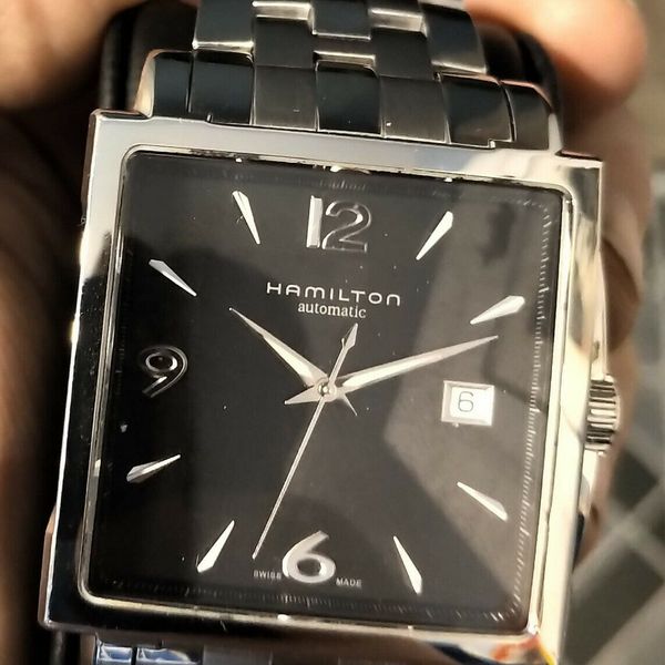 Hamilton Men's Square Jazzmaster Model: H32415135 | WatchCharts Marketplace