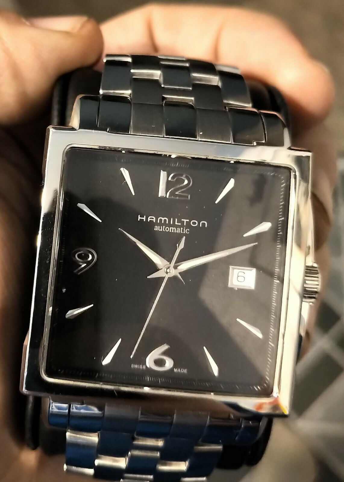 Hamilton Men's Square Jazzmaster Model: H32415135 | WatchCharts Marketplace