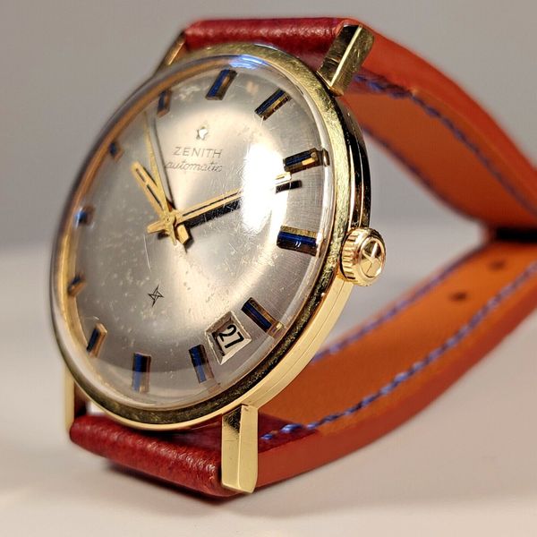 Oro 18K Orologio Automatico Zenith DIAL RARO 34mm cal. 2562PC ...