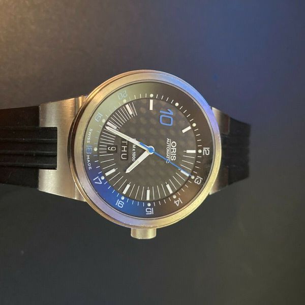 Limited edition ORIS Nico Rosberg automatic Carbon dial &Titanium case 42mm 7586 | WatchCharts ...