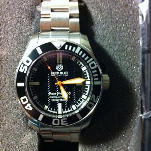 Deep Blue- Ocean Diver 500 - Black face/Orange Hands - *Price Reduced ...