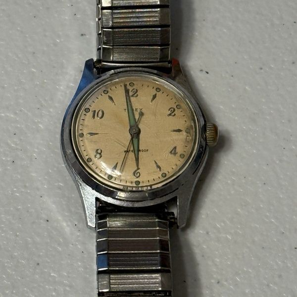Timex 1950s Vintage Mechanical Automatic Watch LUMINOUS Parts Only ...