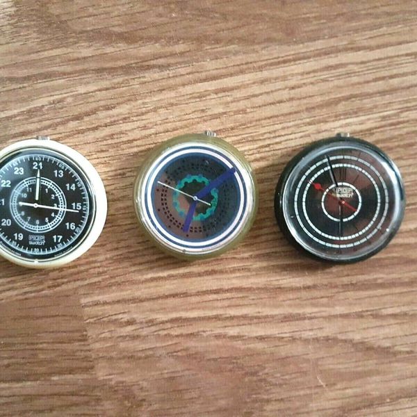 90's Swatch BLACKOUT PPW100 + Swatch MUEZZIN PWN107 + Swatch MYTHOLOGY ...