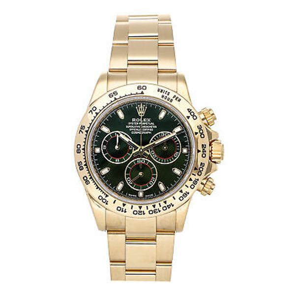 Rolex Cosmograph Daytona Golden Hulk Auto 40mm Yellow Gold Mens Watch ...