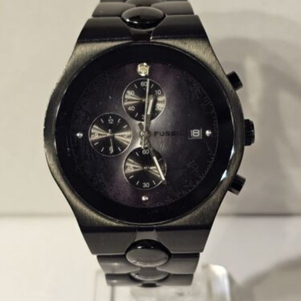 Fossil Black Chrono Mens Quartz Analog Timepiece. FS-4157 | WatchCharts ...