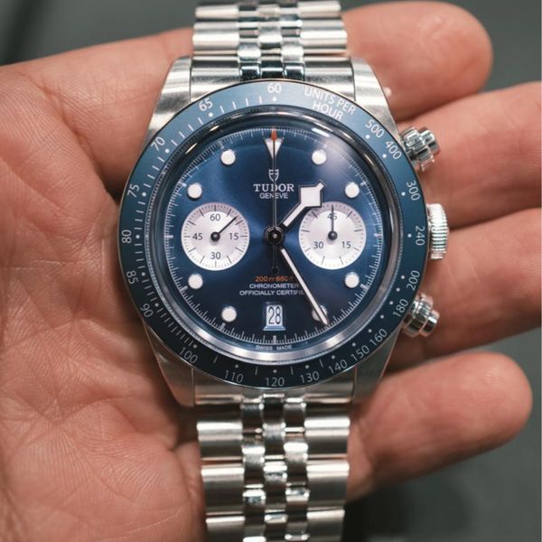 CHEAPEST???? Tudor Black Bay Chrono Chronograph Blue | WatchCharts ...