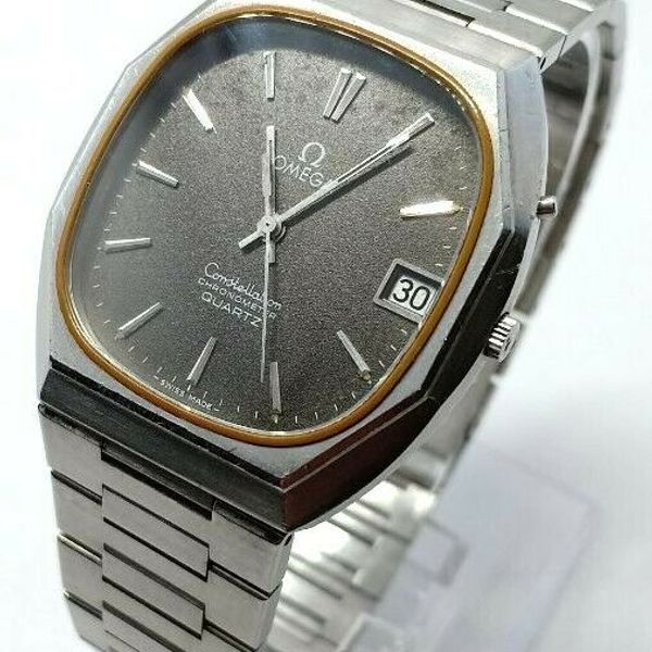 VINTAGE OMEGA CONSTELLATION QUARTZ CHRONOMETER CAL 1333 BLACK DIAL MEN'S WATCH | WatchCharts ...