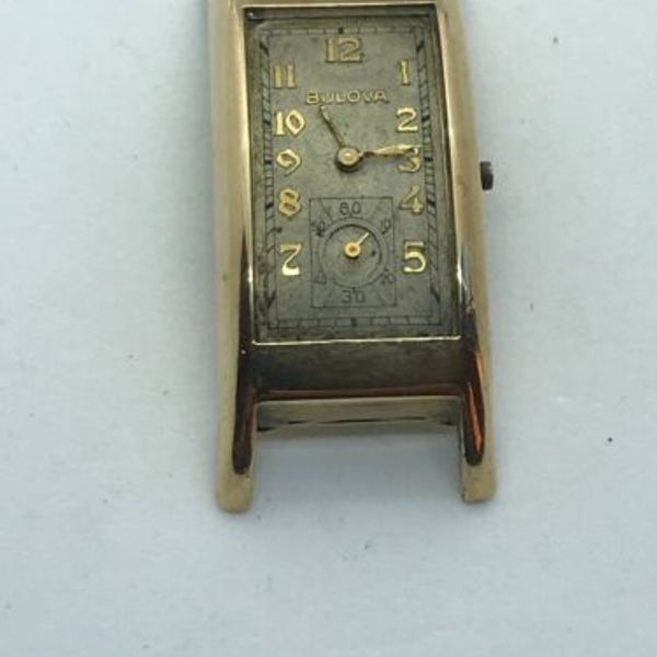 1940's Bulova 21j - 7AP Men's Curvex Watch Case And Movement Parts ...