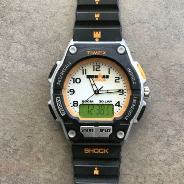 Timex Ironman Triathlon Shock Indiglo Men's Watch model 939 *RARE* Bin ...