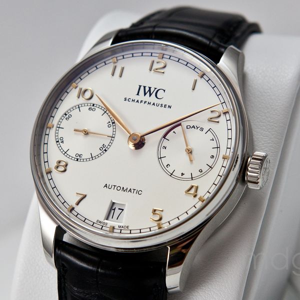 fsot - IWC Portugieser Automatic - 7 Day - Silver Dial - IW500704 ( new ...