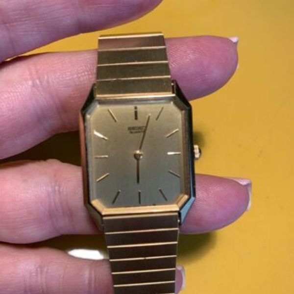 Seiko Mens Quartz Gold Tone Wrist Watch 6530-5270, 1980s Vintage ...