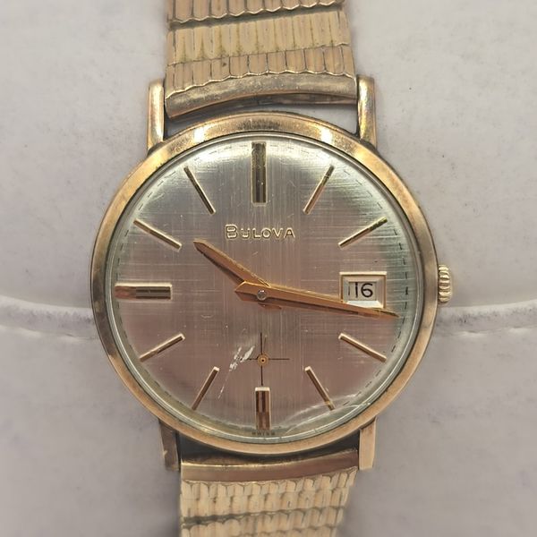Vintage Bulova M6 Gold Filled Mens Wristwatch - For Parts /Repair ...