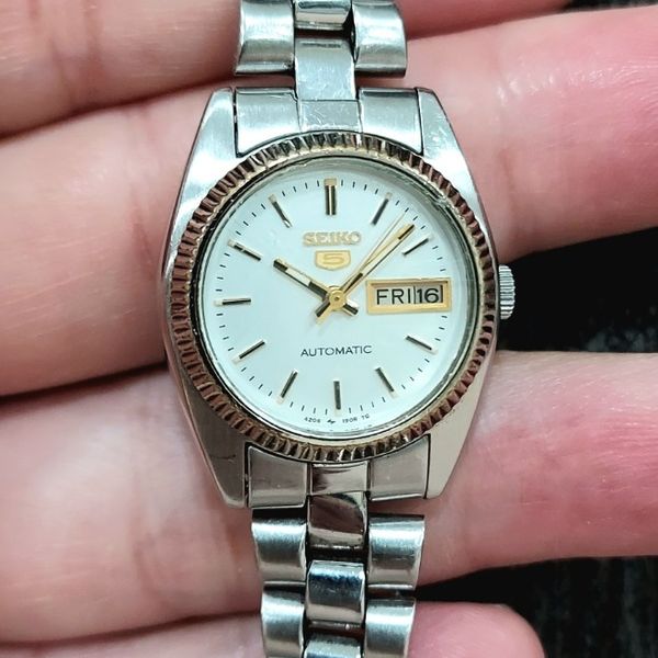 Seiko 5 ladies women automatic watch with day/date display - lady woman ...