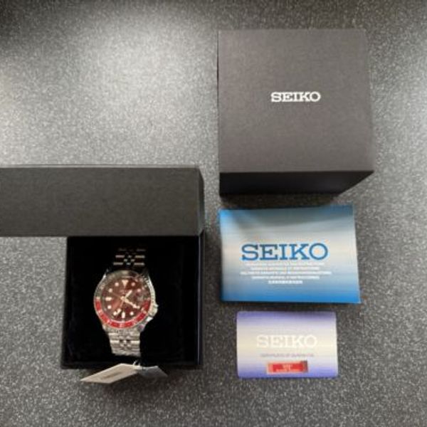 Seiko 5 Sport Automatic GMT Watch Passion Red SSK031K1 Limited Edition ...