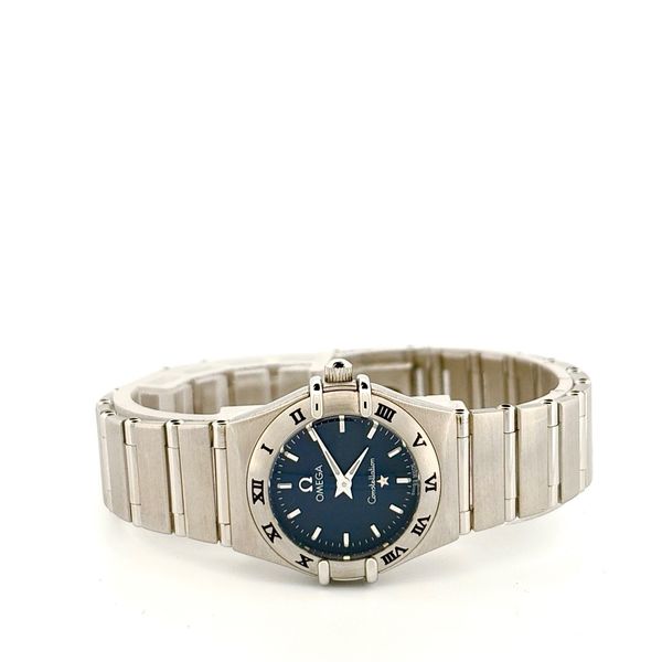 Omega Constellation Blue Dial Stainless Steel Quartz 22mm Ladies/Unisex ...