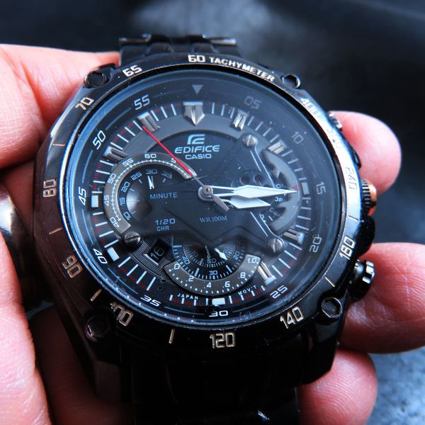 EF-550 Casio Edifice Chronograph Quartz Men Watch (Need Repair)(Work ...