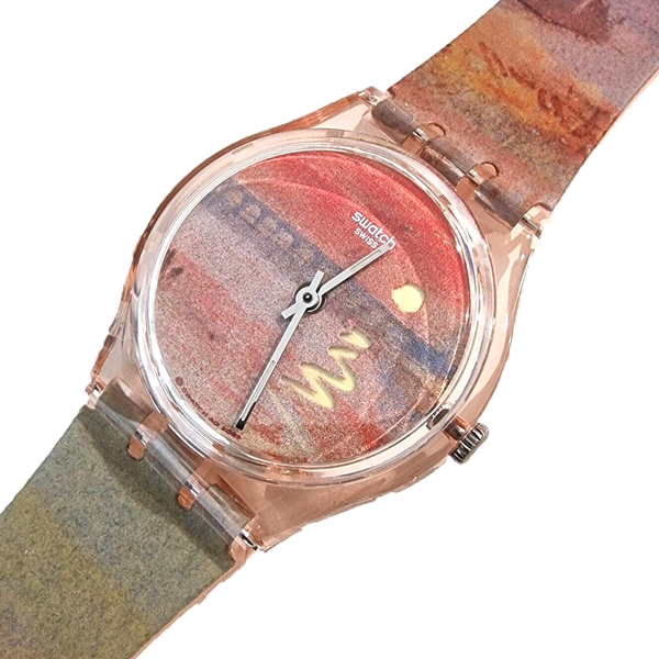 orologio SWATCH X TATE GALLERY TURNER'S SCARLET SUNSET SO28Z700 JMW ...