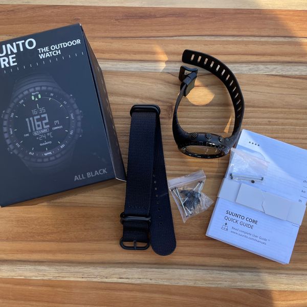 Suunto Core all black negative display w/ spare nato | WatchCharts ...