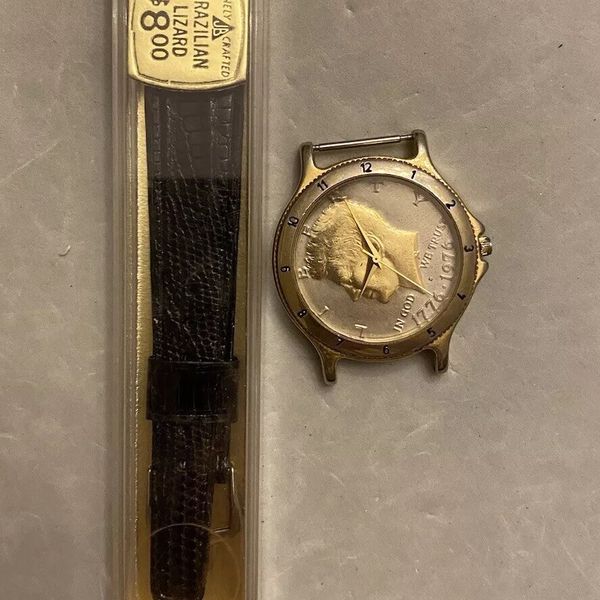 Vintage, Men's Gruen, 1976 Bicentennial Anniversary, Kennedy Half ...