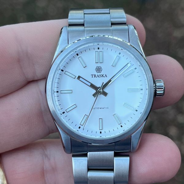 [WTS] Traska Commuter 36.5mm no date, white dial | WatchCharts